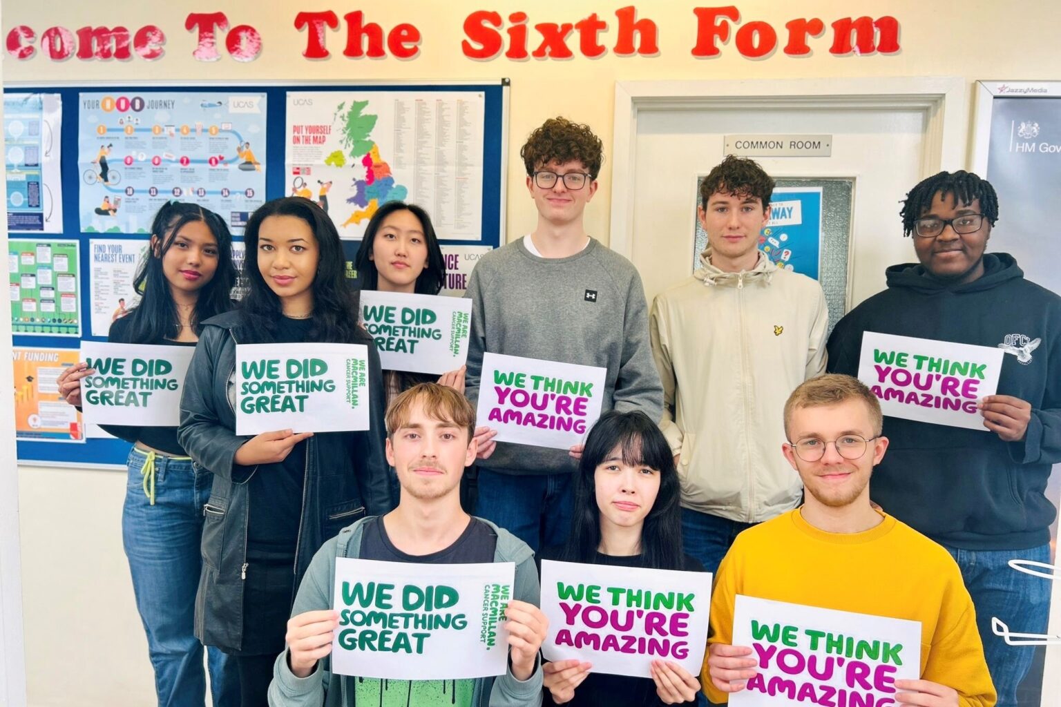 Sixth Form lead Macmillan Coffee Morning - Bridgewater School